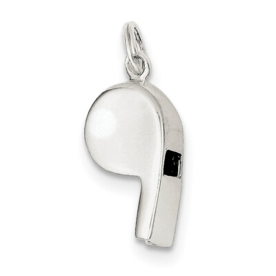 Sterling Silver Polished Whistle Charm QC5123 | eBay