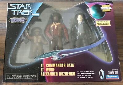 Star Trek Holodeck Series Lt. Commander Data, Lt. Worf, Alexander ...