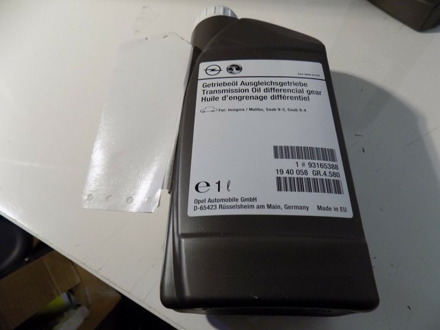 Vauxhall Transmission Oil - Genuine - 93165388 for sale online | eBay