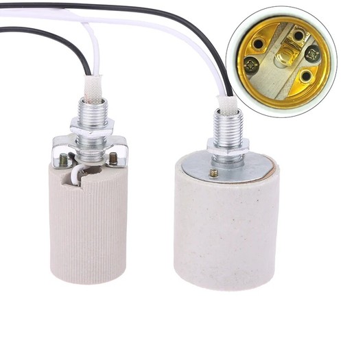 2x Light Sockets E26 E27 E14 Lamp Holder Bulb Base Ceramic Screw Socket ...
