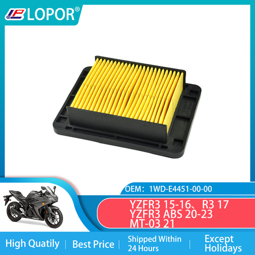 Air Filter For Yamaha YZF-R3 YZFR3 15-20 MT-03 MT03 16-19 MTN250 MT-250 ...