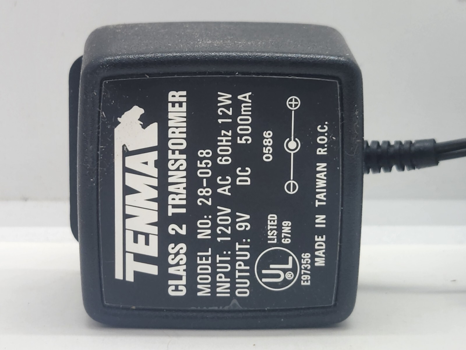 Tenma AC Adaptor 120v AC 60hz to 9v DC 500mA Class 2 Transformer NIB | eBay