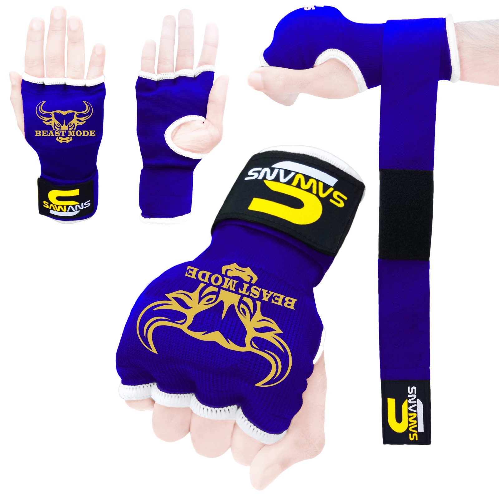 Gel Gloves Punch Bag Hand Quick Wraps Boxing Padded Inner UFC Gear MMA ...