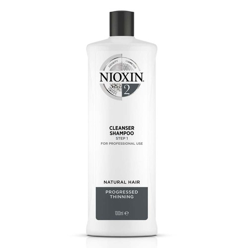 Nioxin System 2 Cleanser Shampoo 1000ml (Litre) Authorised Reseller NEW ...