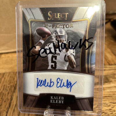 Kaleb Eleby 2022 Panini Select Draft Picks X-Factor Auto - ROOKIE | eBay
