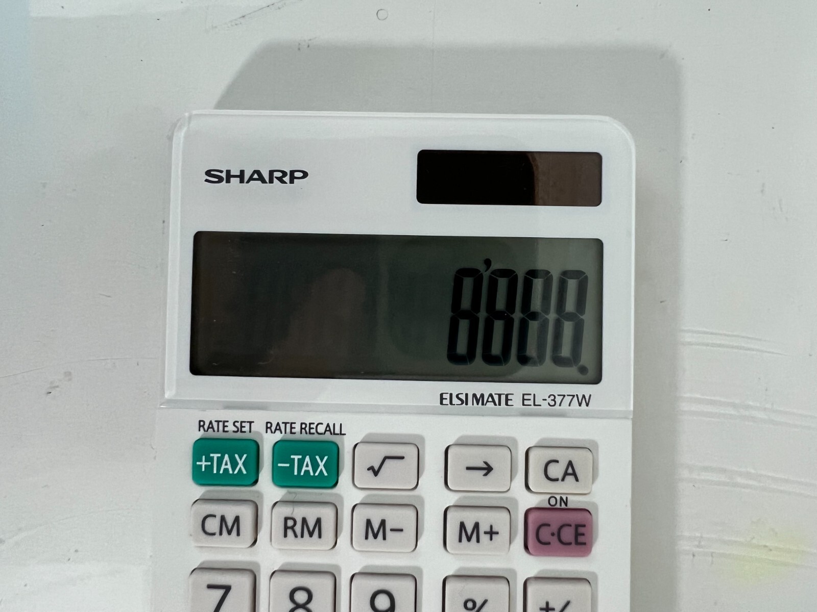 Sharp EL-377WB 10 Digit Professional Handheld Calculator EL377WB ...