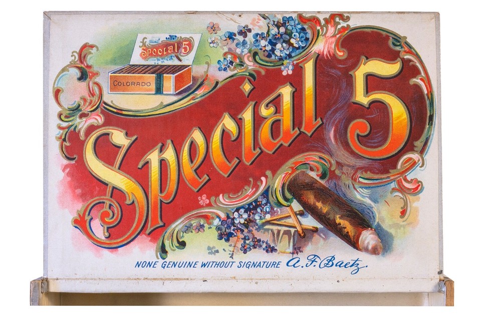 Rare 1900s “Special 5” cedar 50 cigar box is in good condition | eBay