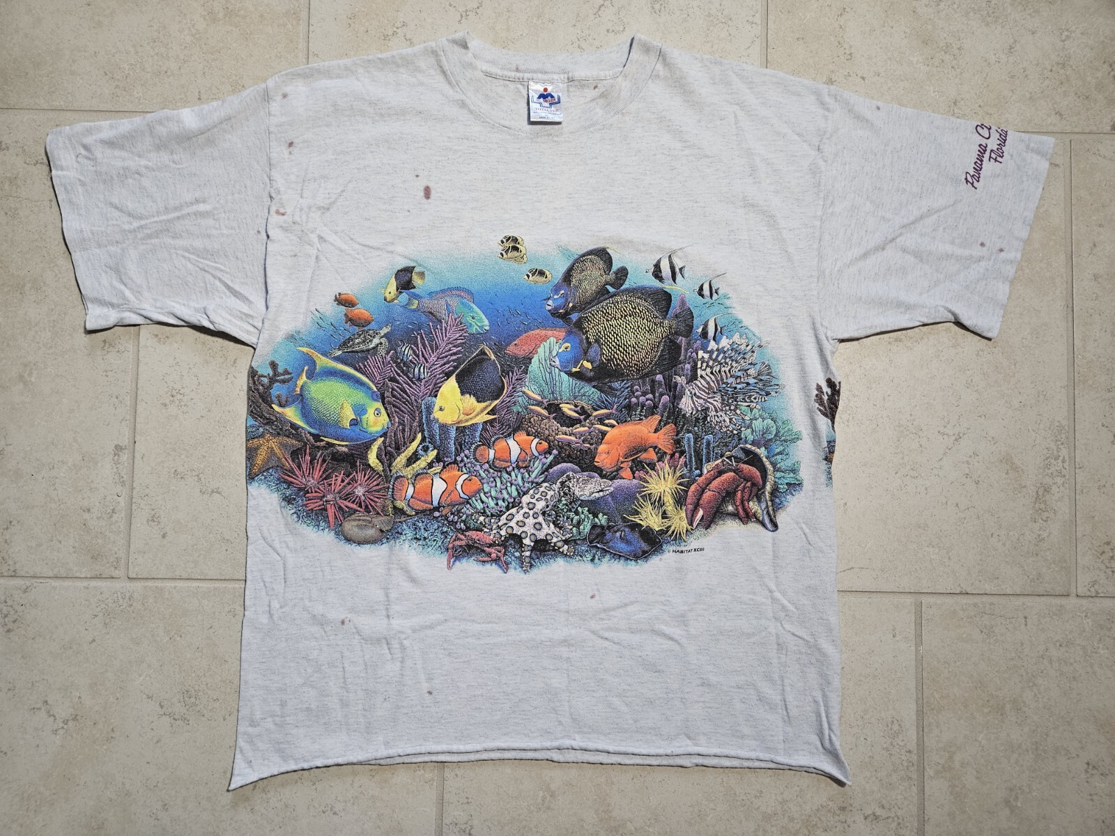 Vintage AOP Single Stitch 90s Coral Reef All Over Pri… - Gem