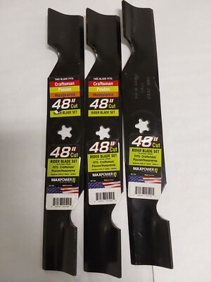 Max Power Blade Set 48in Fits: Craftsman Poulan, Husquarna 561735 See ...
