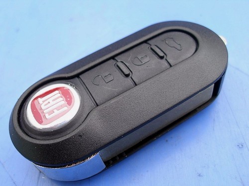 3 BUTTON FLIP REMOTE KEY FOB, for FIAT 500, PUNTO EVO, ABARTH, BIPPER ...