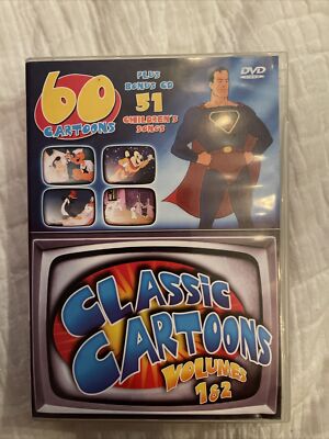 Classic Cartoons Volumes 1 & 2 60 Cartoons DVD Plus 49 Songs ...
