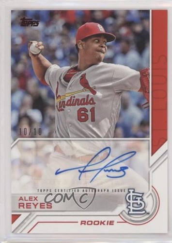 2017 Topps Salute Series 2 Red /10 Alex Reyes #TSA-ARY Rookie Auto RC ...