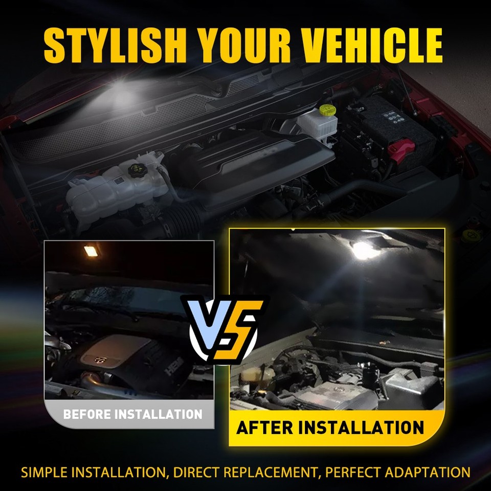 For 2006-2019 Dodge Charger Underhood Hood Courtesy Light w/ Wiring ...