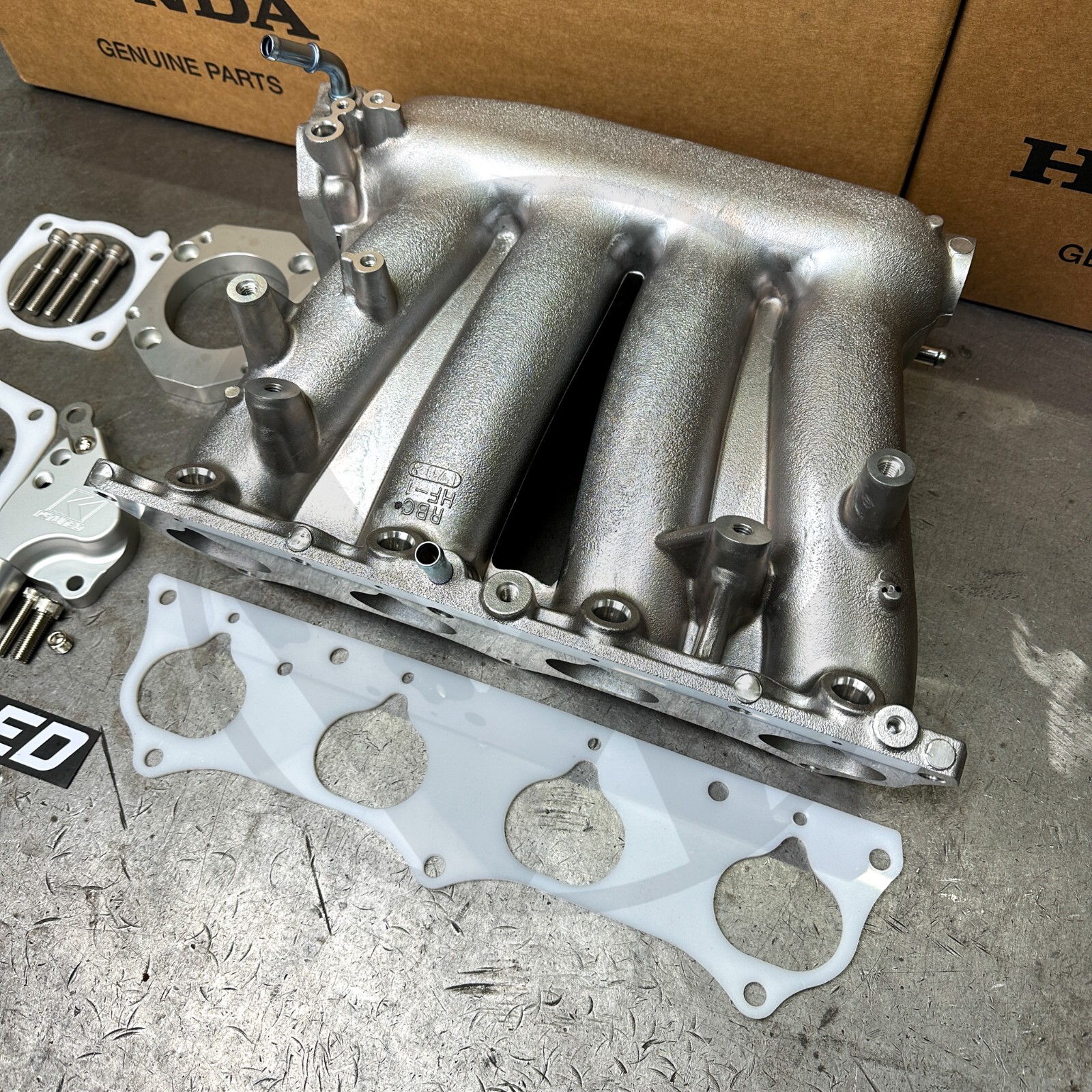 RBC Intake Manifold Kit ZDX Throttle Adapter Port Match 2012-15 Honda ...