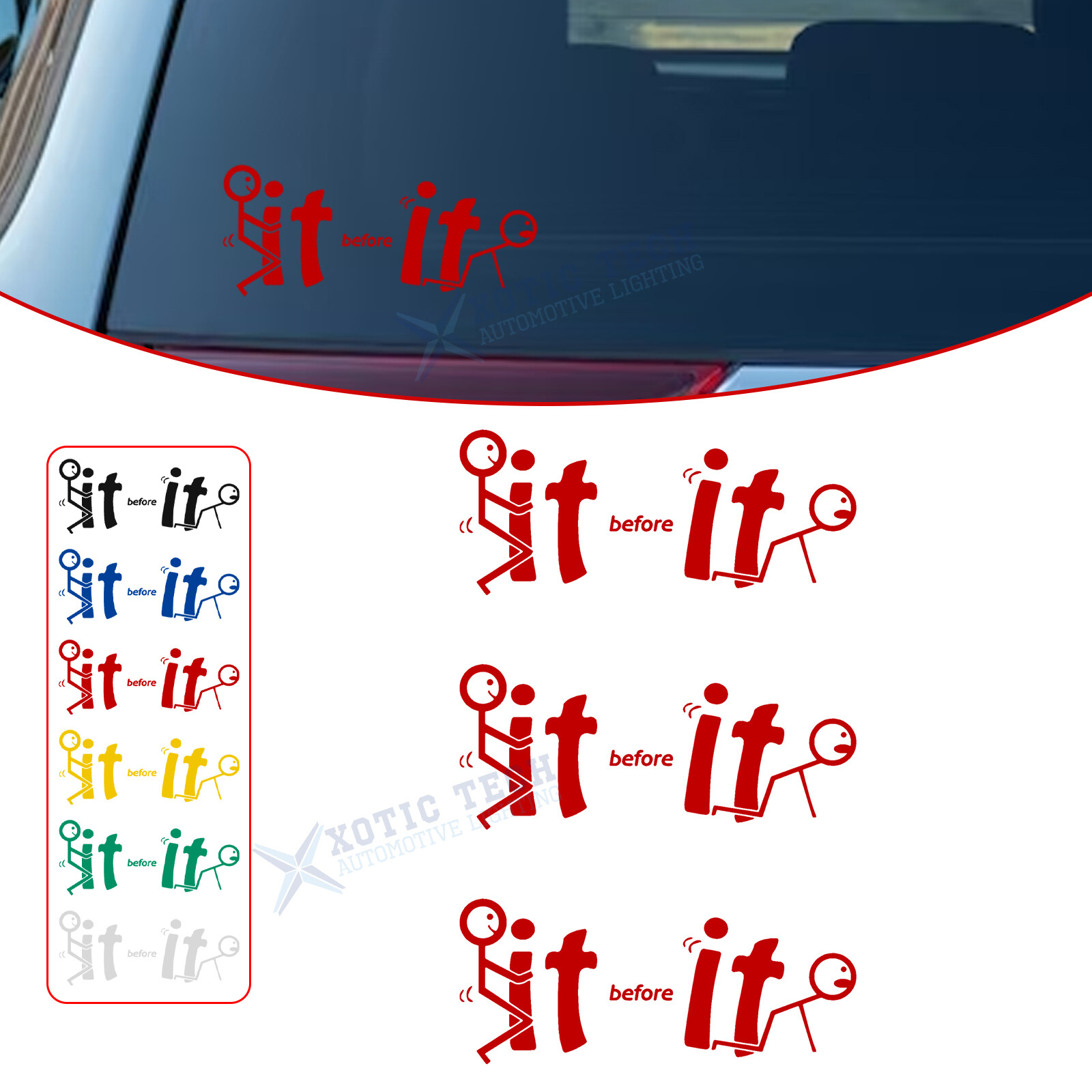 3X FCK it Before It Fcks You "F it" Funny Car Decal Window Bumper ...