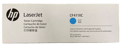 NEW GENUINE HP Color Laserjet Toner CF411XC Cyan Open Box | eBay