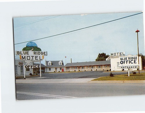Postcard Blue Ridge Motel Front Royal Virginia USA | eBay