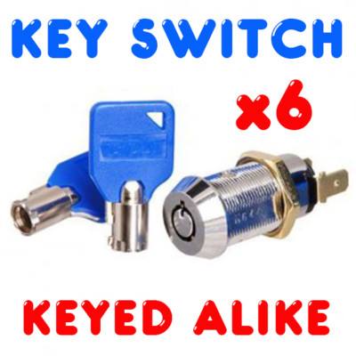 TUBULAR SOLEX SWITCH LOCK WITH ON OFF KEY SWITCH CAM LOCK x 6 Lock ...