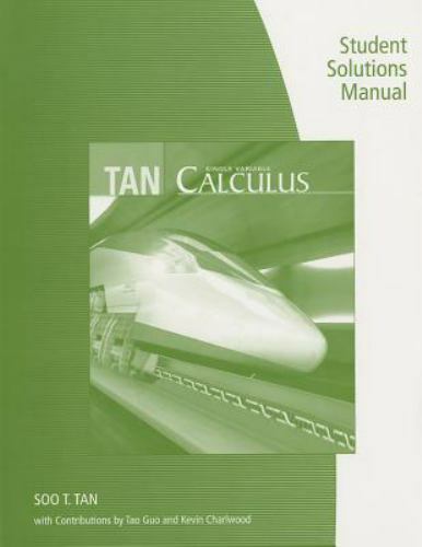 Tan's Single Variable Calculus by Soo T. Tan (2010, Trade Paperback ...