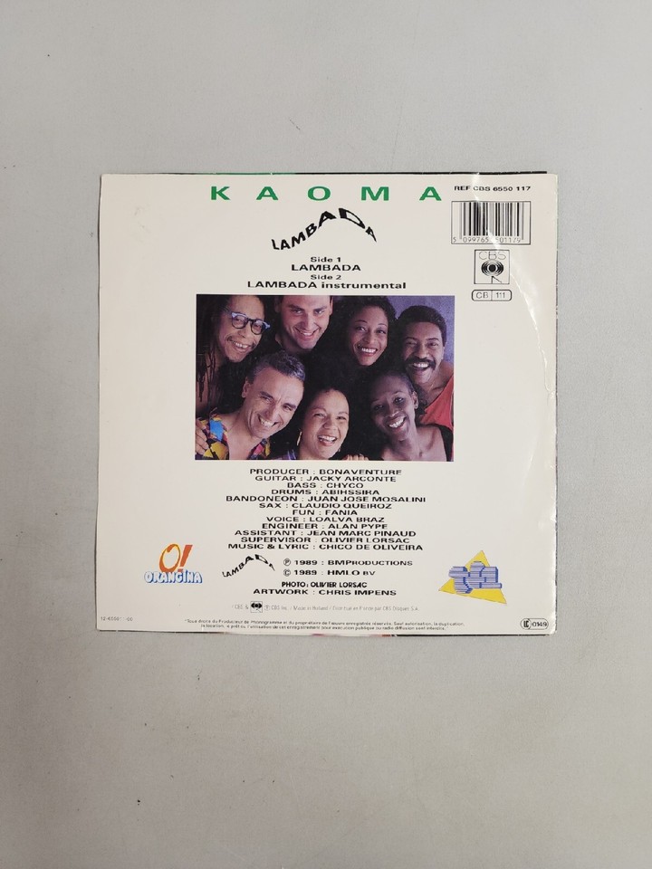 Kaoma - Lambada - RECORD SLEEVE ONLY (45RPM 7”) (AA118) | eBay