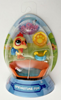 Littlest Pet Shop Springtime Fun Easter ROOSTER Figure Playset G7 #58 ...