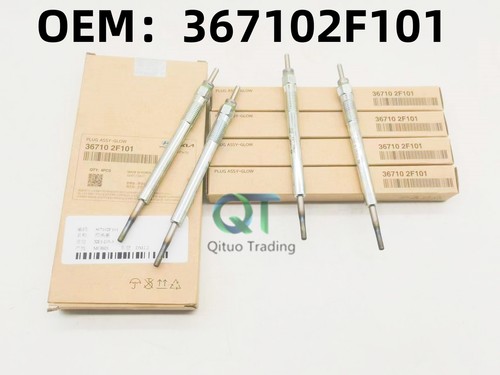 GENUINE 367102F101 Glow Plug Set 4pcs for Hyundai Santa Fe Tucson Kia ...