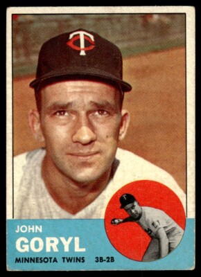 1963 Topps Baseball Card John Goryl Minnesota Twins #314 | eBay