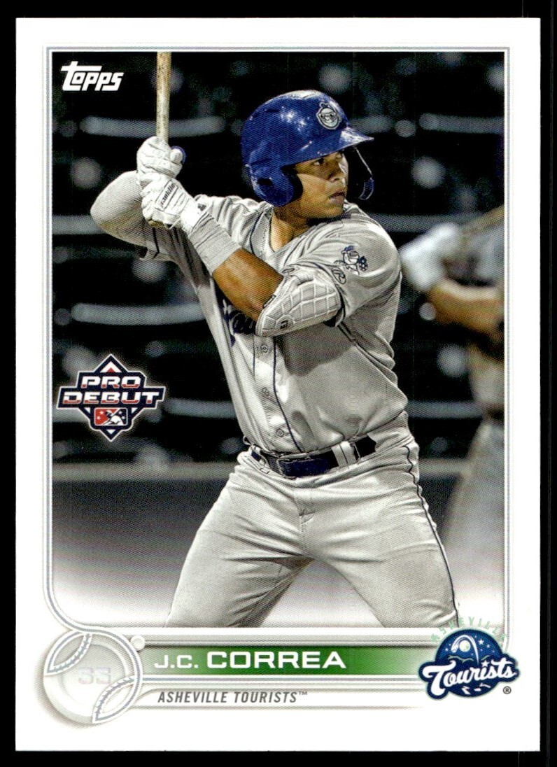 2022 Topps Pro Debut J.C. Correa Rookie A258 Asheville Tourists #PD-66 ...