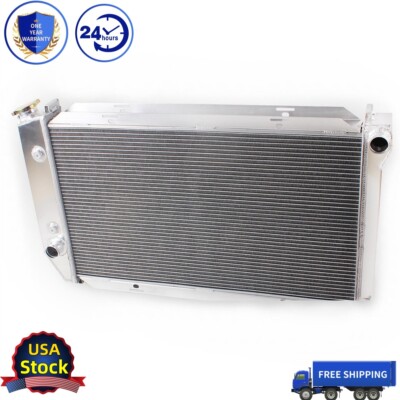 390 4Row Aluminum Radiator For 1973-1976 74 75 LINCOLN CONTINENTAL MOST ...