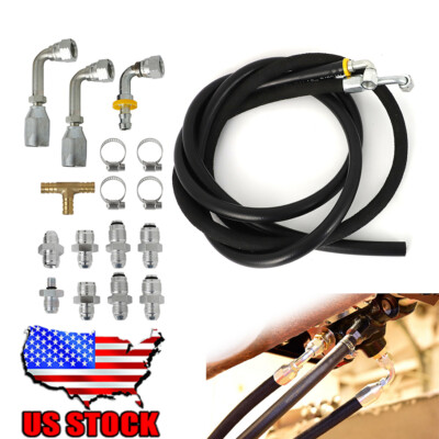 Steering Hose Hookup Kit W/ Fittings & Clamps For Hydroboost Power ...