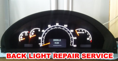 Mercedes W220 Instrument Cluster Back Light REPAIR SERVICE S55, S500 ...