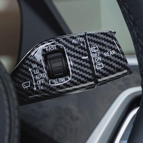 Carbon Texture Turn Signal Wiper Switch 3x Adjustment Trims For BMW F45 ...
