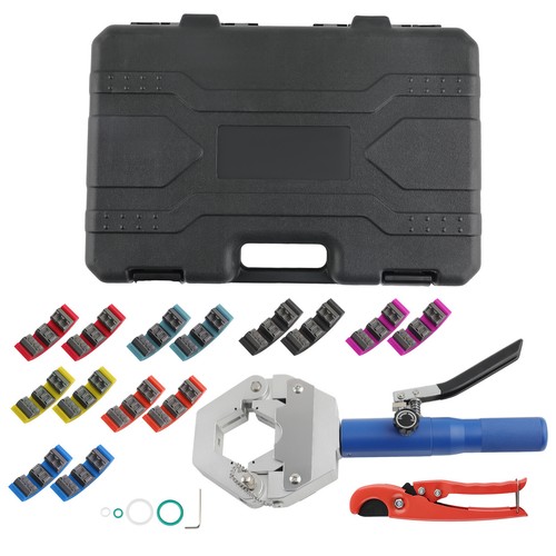 Auto AC Repair Tool Kit 71500 Hydraulic Crimper with 7 Dies Set #6-#12 ...