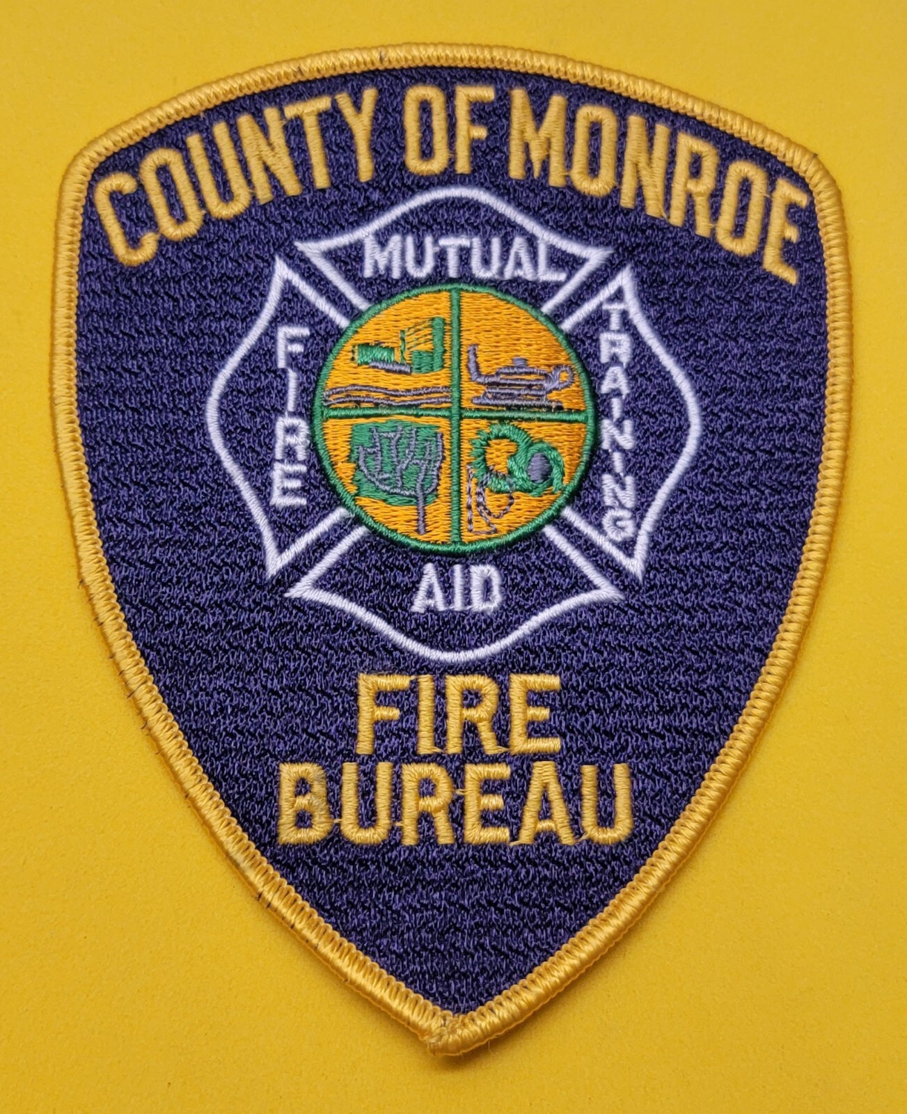 ROCHESTER NEW YORK MONROE COUNTY FIRE DEPARTMENT PATCH PSTF BADGE NOS ...