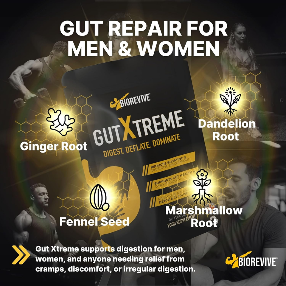 Biorevive Gut Xtreme – Advanced Gut Repair for Men & Women – Bloating ...