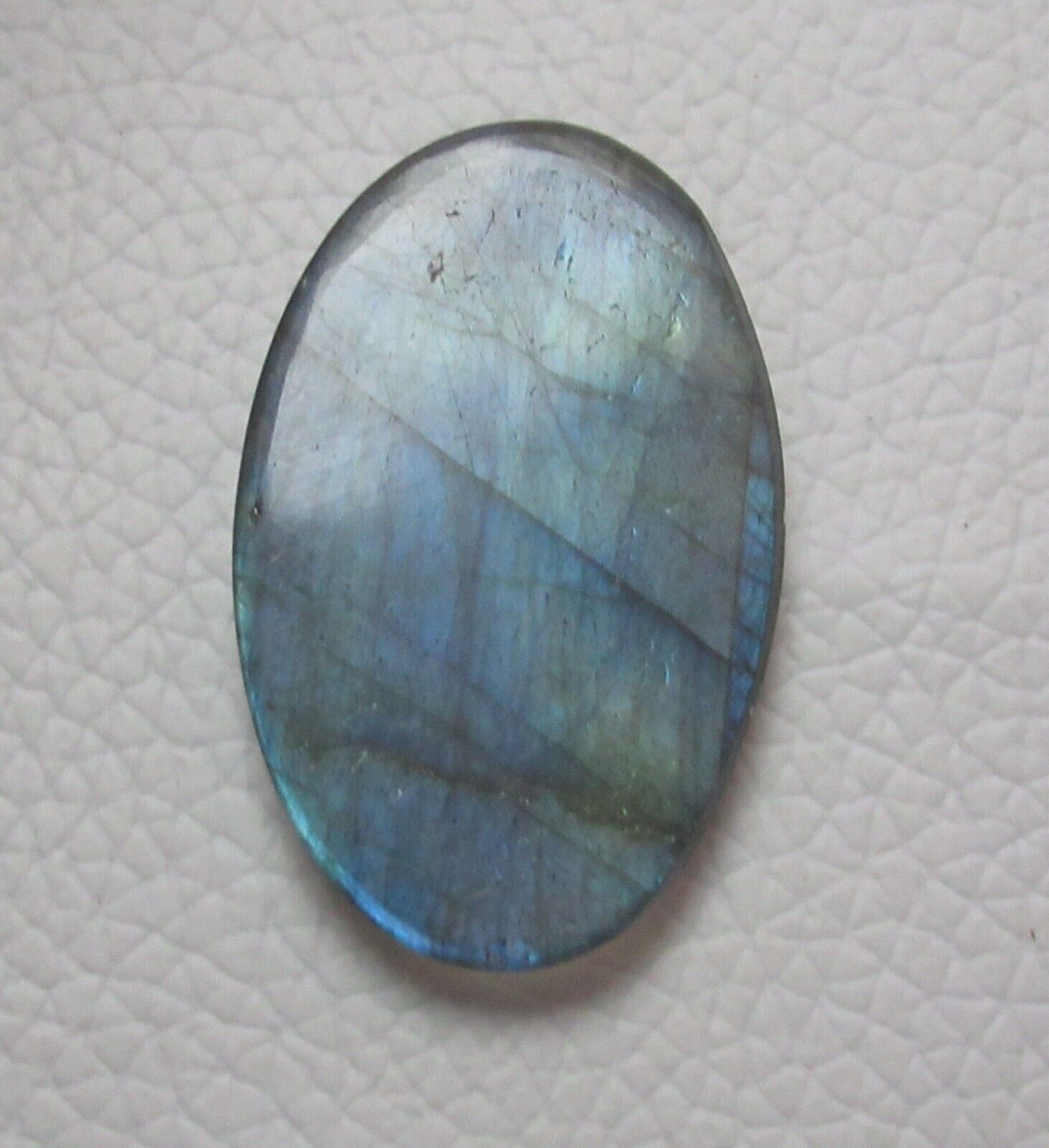 Natural Labradorite Cabochon Oval 32.35 Ct Flat back Loose Gemstone H ...