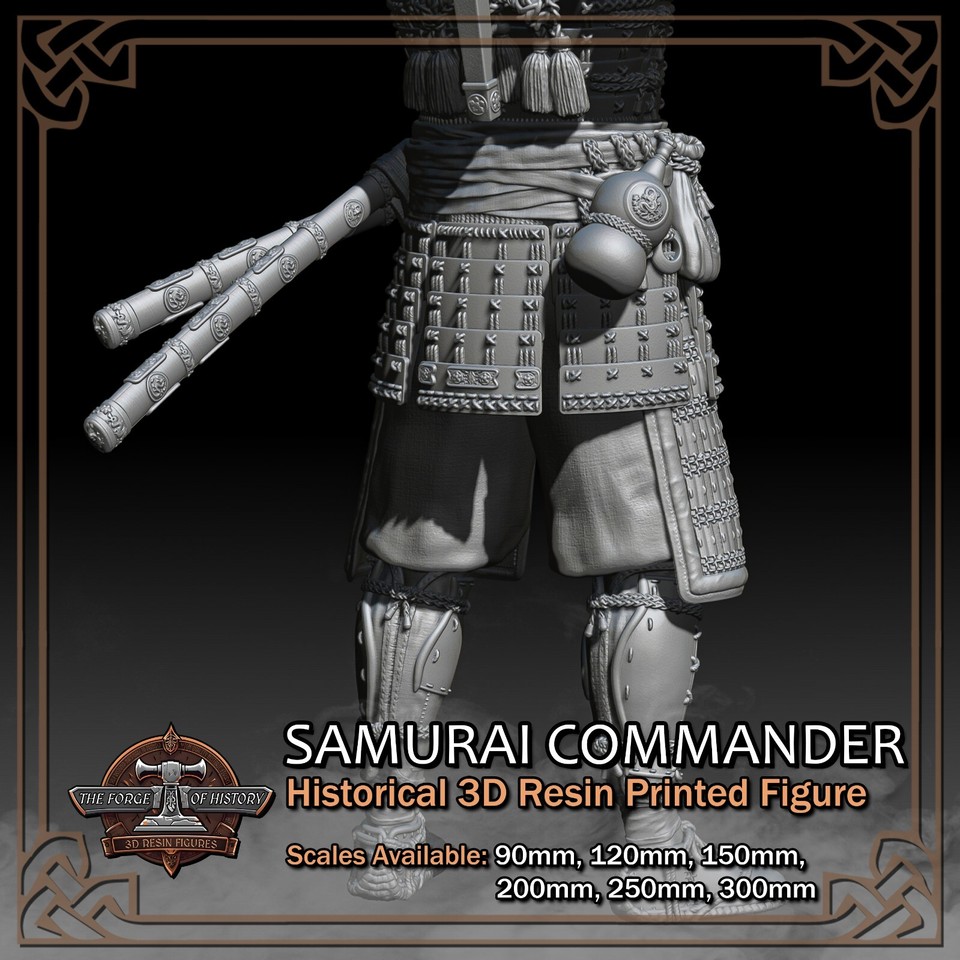 Taisho Samurai Commander - Scale 1/18 to 1/6 - 3D Resin Printed Figure ...