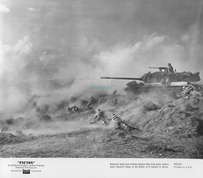 PATTON RARE ORIG 1970 DIMENSION 150 STUDIO PHOTO BATTLE OF EL GUETTAR ...
