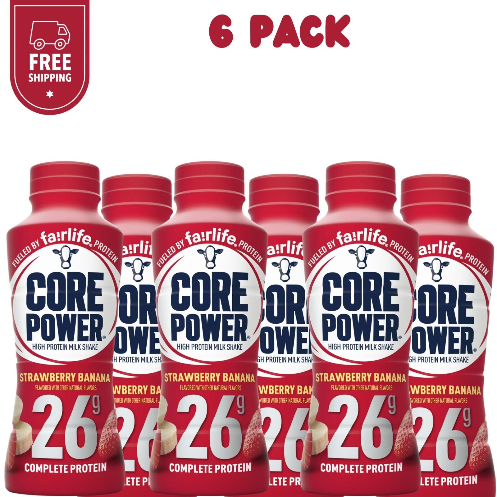 Core Power fairlife Core Power Protein Milk Shake, Strawberry banana ...