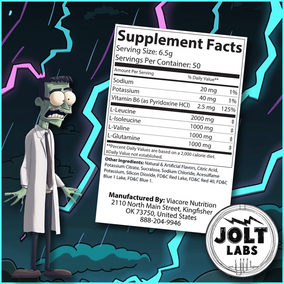 JOLT Labs BCAA MAX Supplement, Grape (325g, 11.46oz, 50 servings) | eBay
