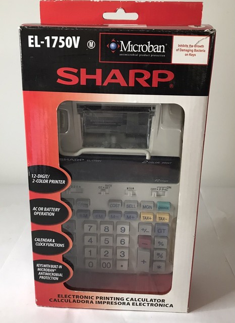 Sharp EL-1750V Printing Calculator for sale online | eBay