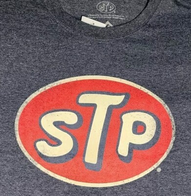 STP Oil Logo Men's Blue Gray Size Large T-Shirt Stone Temple Pilots | eBay