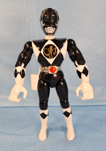 Bandai 1993 Mighty Morphin Power Rangers Zack Black Ranger 8" Action ...