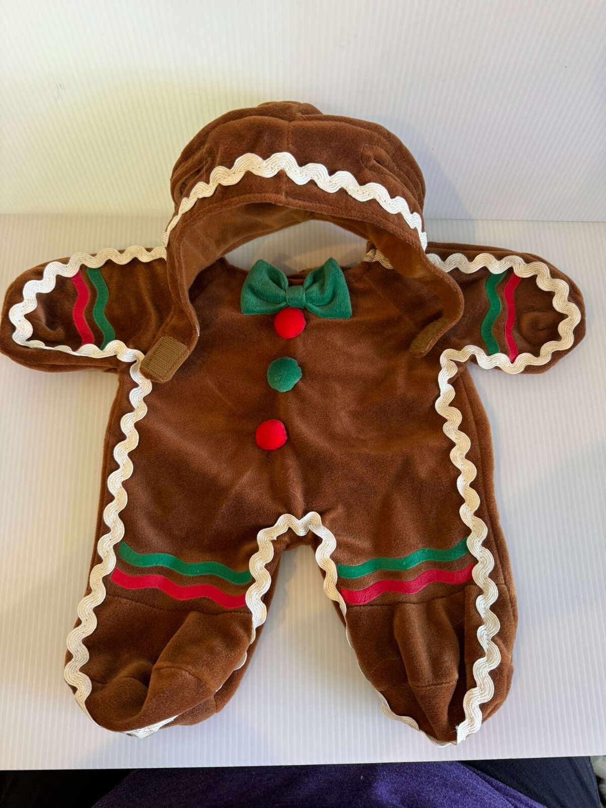 Build A Bear Head Gingerbread Man Costume ~ Bodysuit & Hat ~ BABWS | eBay