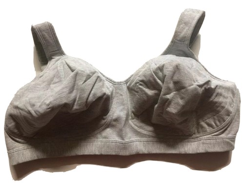 Playtex 18 Hour Ultimate Lift Bra US474C 42DD-GRAY-COTTON NEW- WIREFREE ...