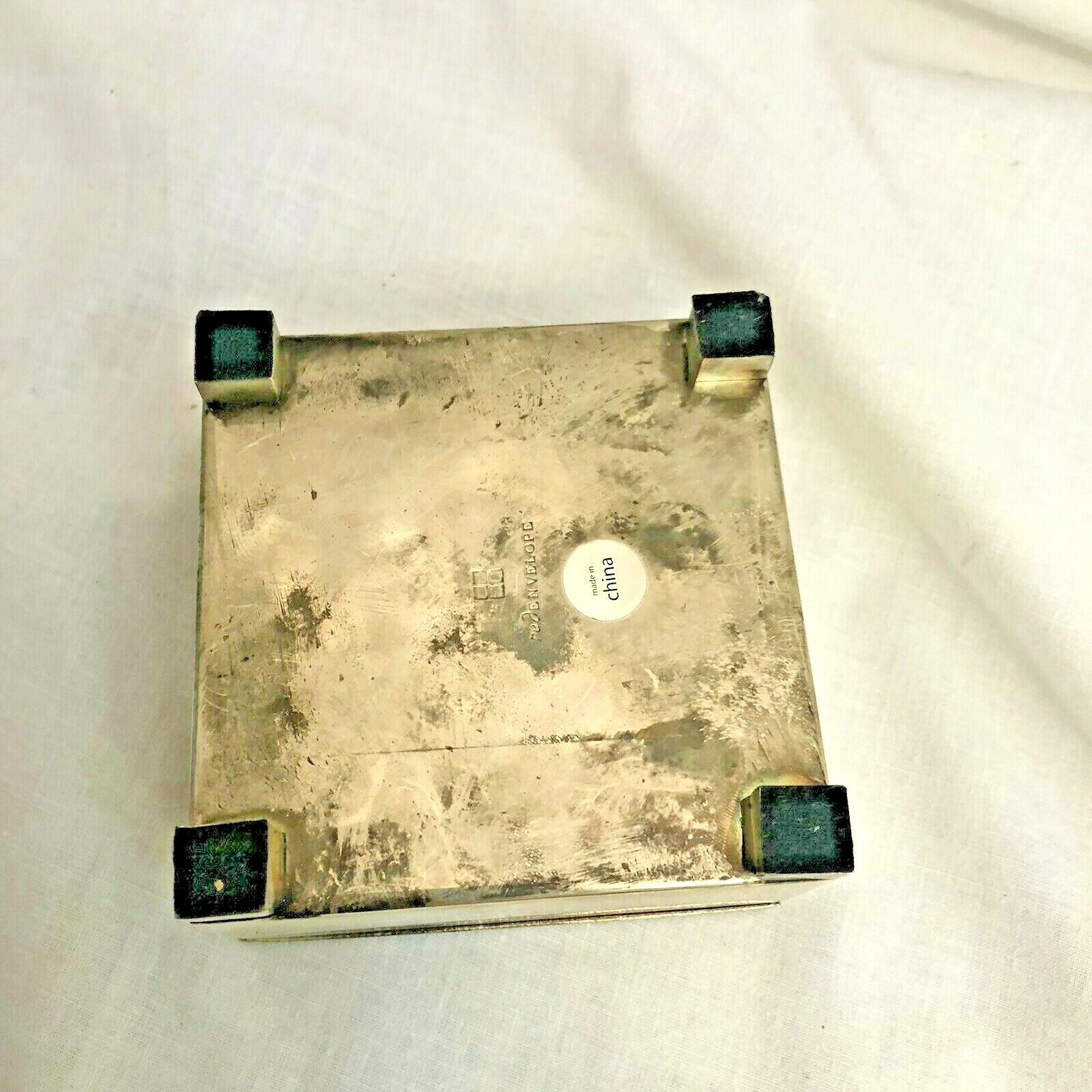 Vintage red envelope jewelry box Silver Plate - Jewelry Box Lined P25 ...