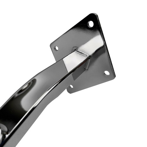 14" Chrome 5 Ball Waterfall Faceout Hook Wall Mount System Square ...