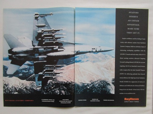 9/1998 PUB RAYTHEON AIRBORNE SYSTEMS HARM AMRAAM ATFLIR AN/APG-73 ALR ...