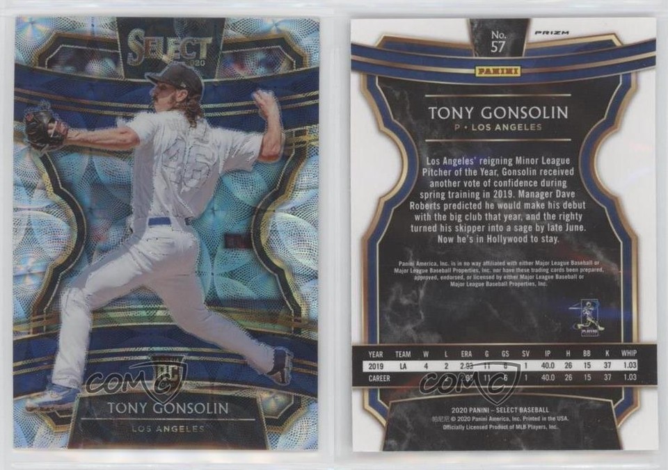 2020 Panini Select Scope Prizm Tony Gonsolin #57 Rookie RC 0w7 | eBay