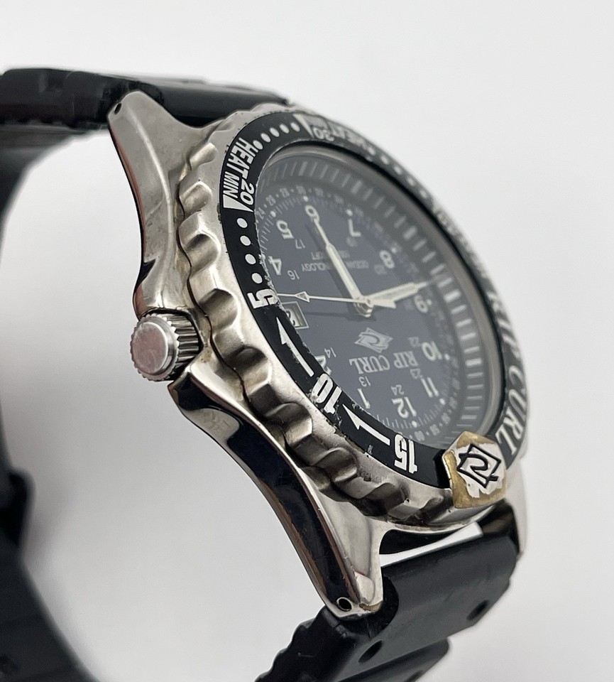 Rare RIP CURL Ocean Technology Surf Watch 100M Water Resistant Blue Dial | eBay